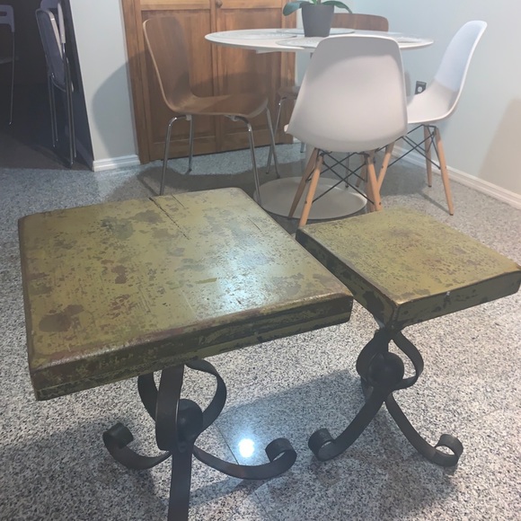 Jan Barboglio | Other | Antique Jan Barboglio Wood Side Tables | Poshmark